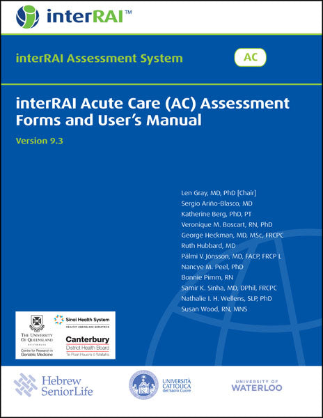 Acute Care (AC) – interRAI Print Catalog
