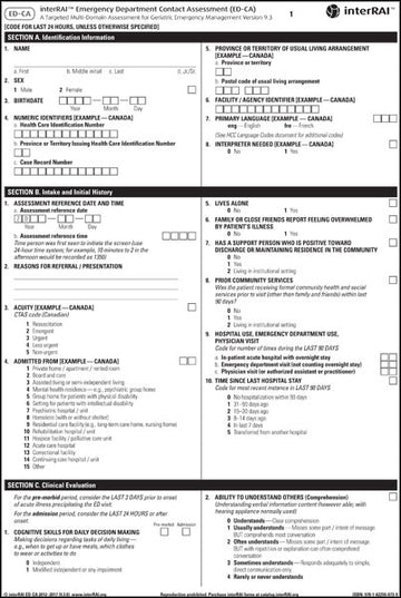 Hospital Systems - Instruments – interRAI Print Catalog