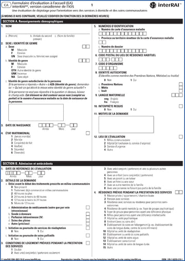 Printable Forms – interRAI Print Catalog